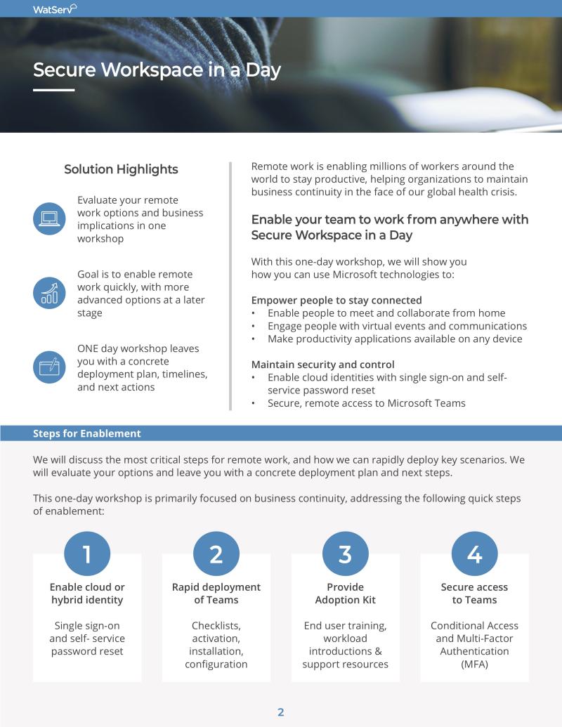 Secure Workspace in a Day (Rapid Deployment) | MSDynamicsWorld.com Secure Workspace in a Day (Rapid Deployment) | MSDynamicsWorld.com