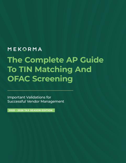 The Complete AP Guide To TIN Matching And OFAC Screening (2025 - 2026 ...